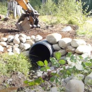 How To Put Rocks Around Culvert