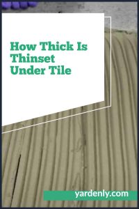 How Thick Is Thinset Under Tile